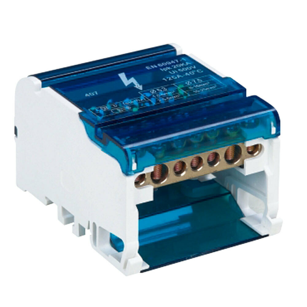 Шины на DIN-рейку в корпусе STEKKER кросс-модуль 4х7 3L+PEN LD505-407