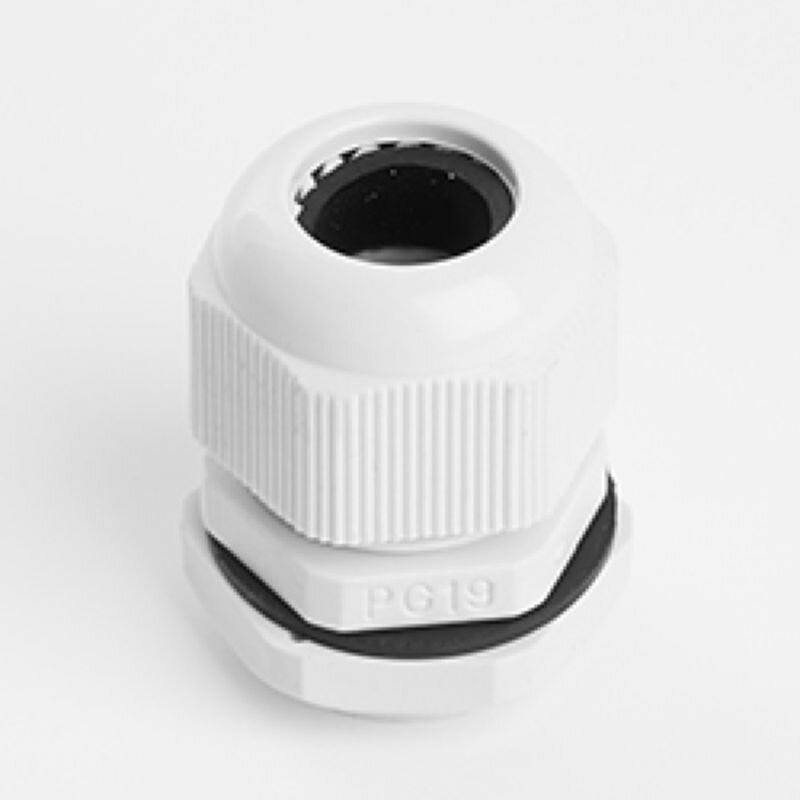 Набор 20 штук Сальник STEKKER PG19 диаметр проводника 12-15 мм IP54, серый