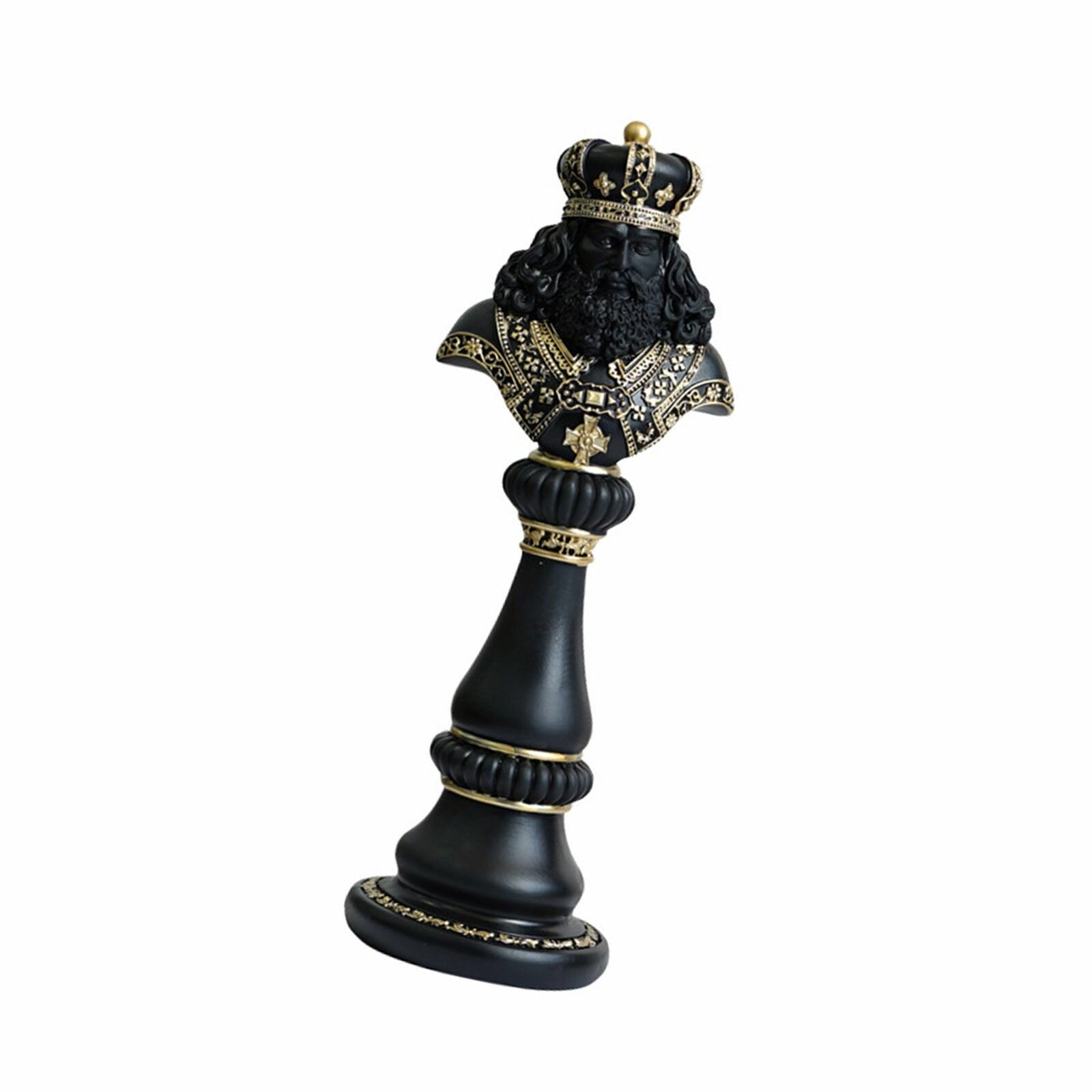 Черно-белое украшение шахматной фигуры королевы/короля/коня для украшения дома и офиса