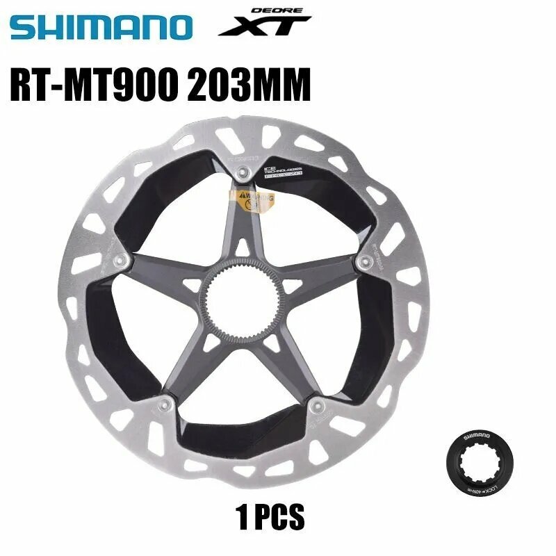 Shimano XTR RT MT900 Ice Freeze Technology Велосипедный центральный стопорный диск MT Тормозной диск, 203 мм (1 шт.)