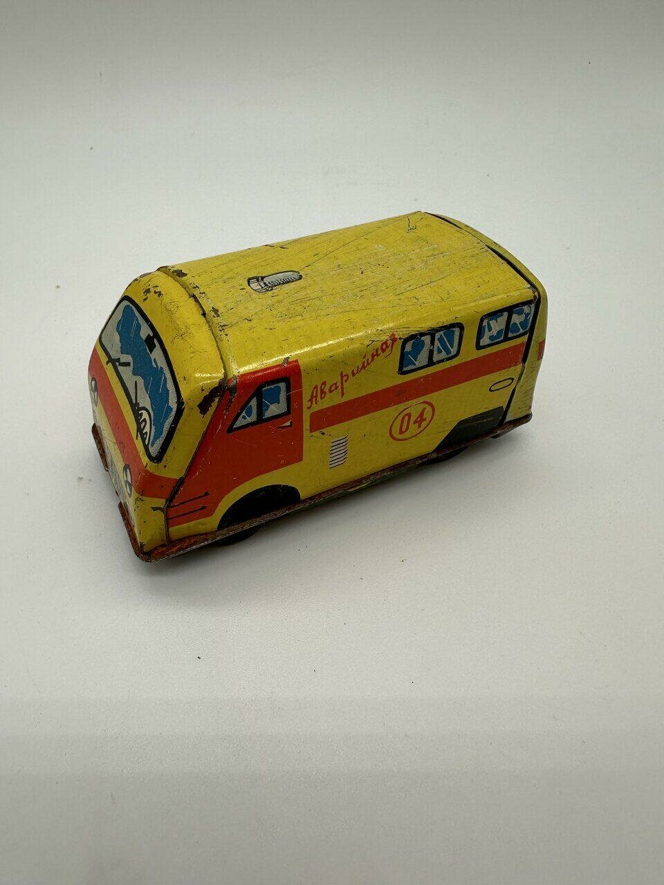 Аварийная машина труд, металлическая, СССР, 1980-е годы, 6 см