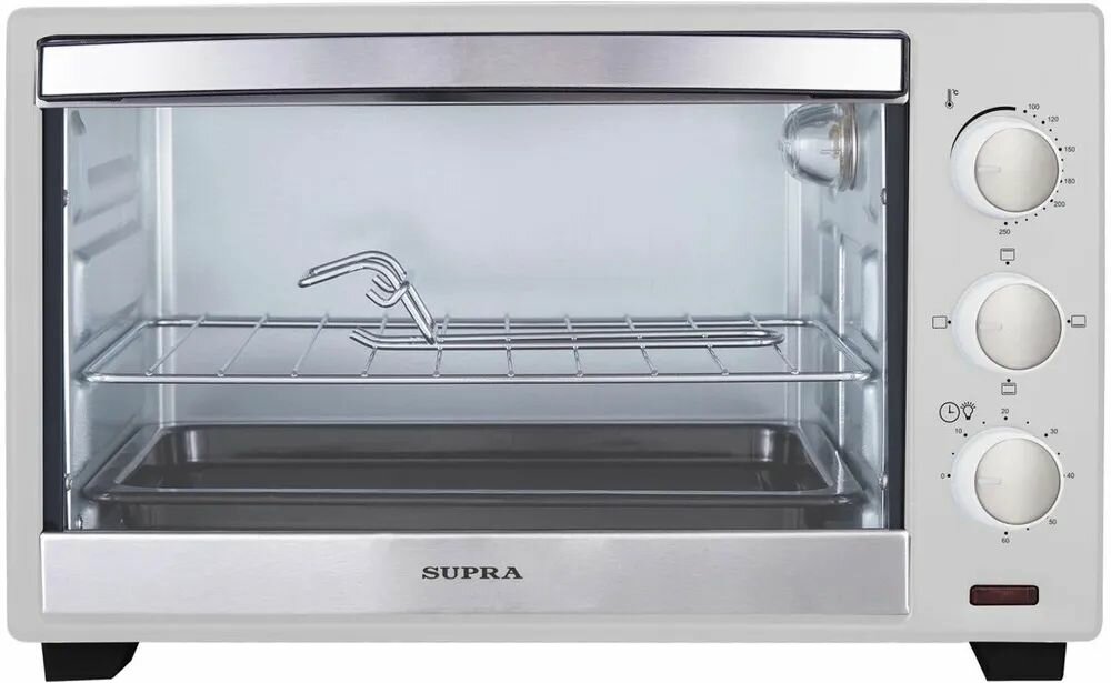 Мини-печь SUPRA MTS-3005, белая, 1750Вт, 33л, механическое управление