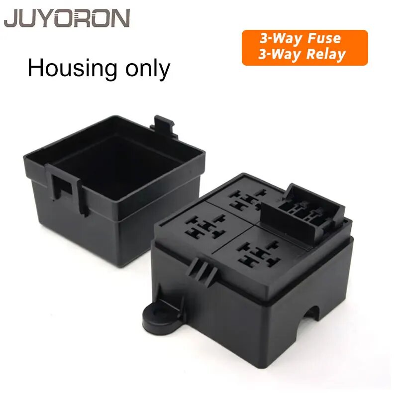 Блок предохранителей, блок реле, 4/5 контактов, 12 В, 24 В, 40 А, бесплатный модуль в сборе, автоматический автомобильный M/C, 6-контактный предохранитель с 2 релейными держателями, схема стандартного ATO 3-3 only housing