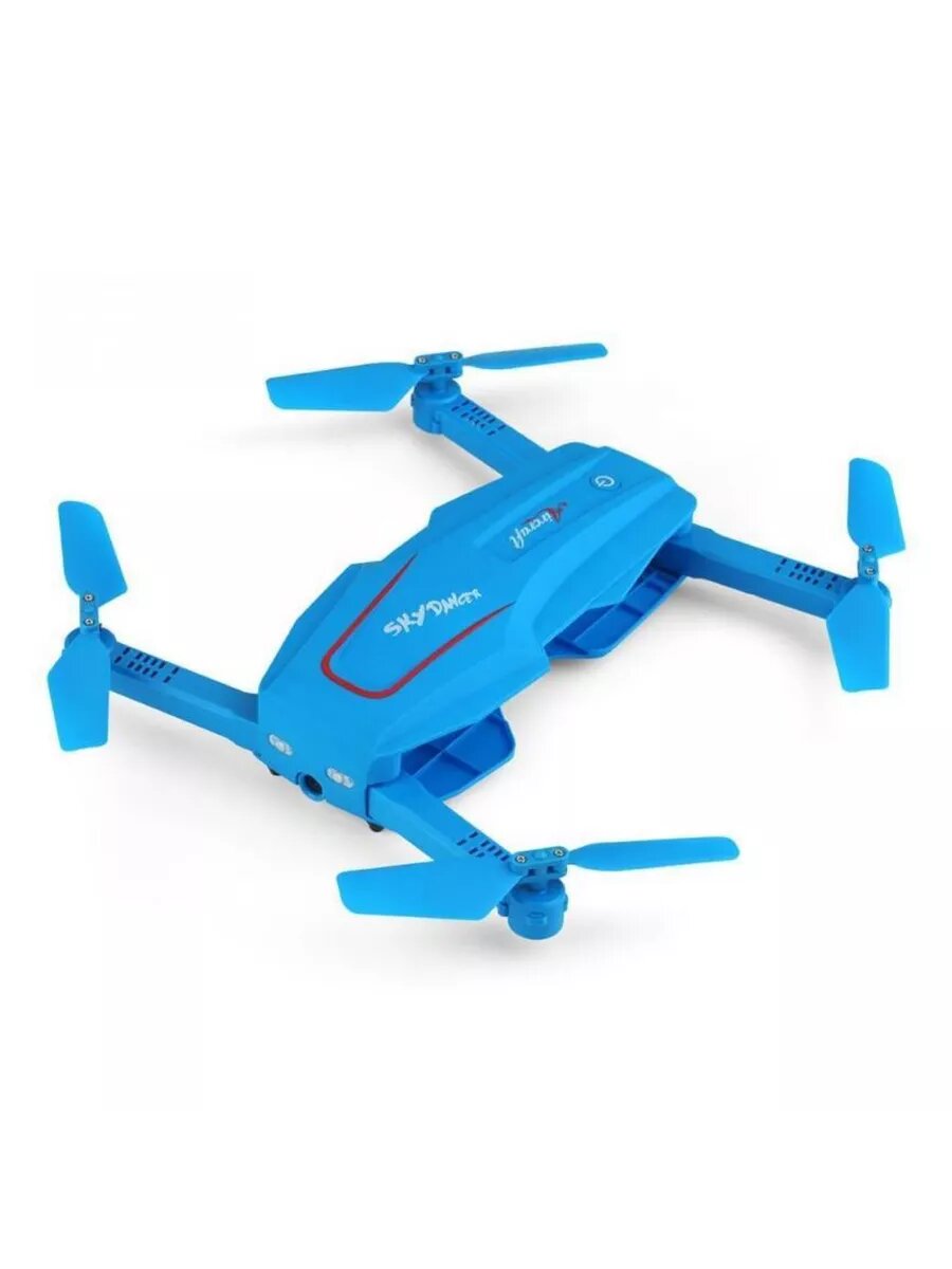 Радиоуправляемый складной селфи дрон с Wifi FPV Q626 Blue