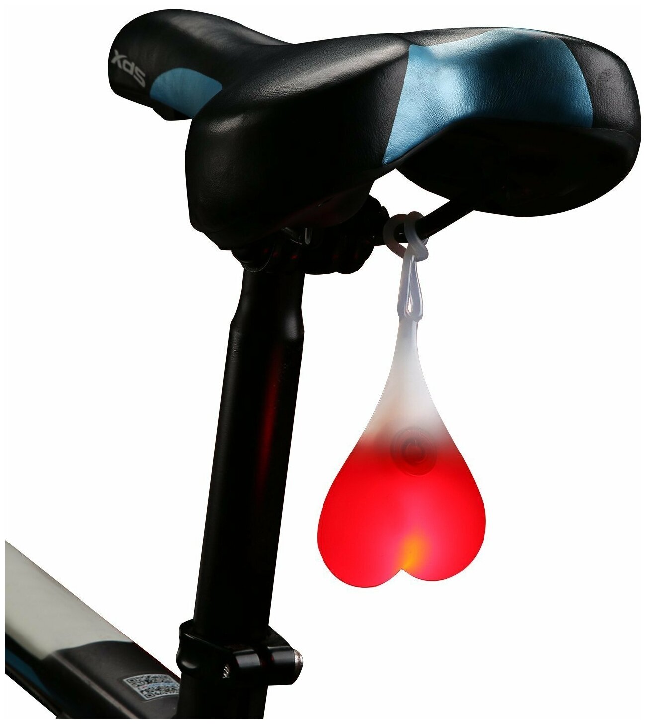 Габаритный фонарь-маячок, для машины, велосипеда, скутера, задний, силиконовый, белый