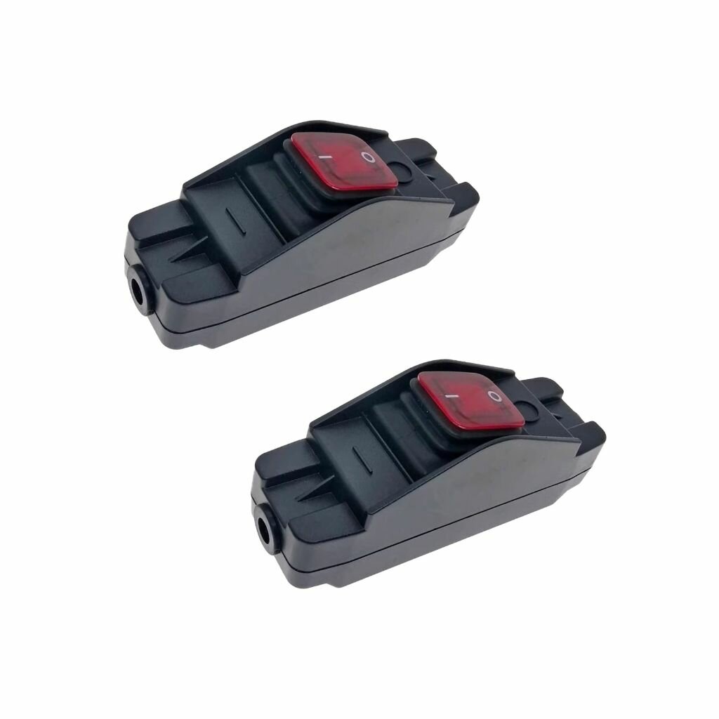 Двухкомпонентный водонепроницаемый клавишный переключатель IP65 высокой мощности 16 А/20 А, встроенный в распределительную коробку - красный 220 В