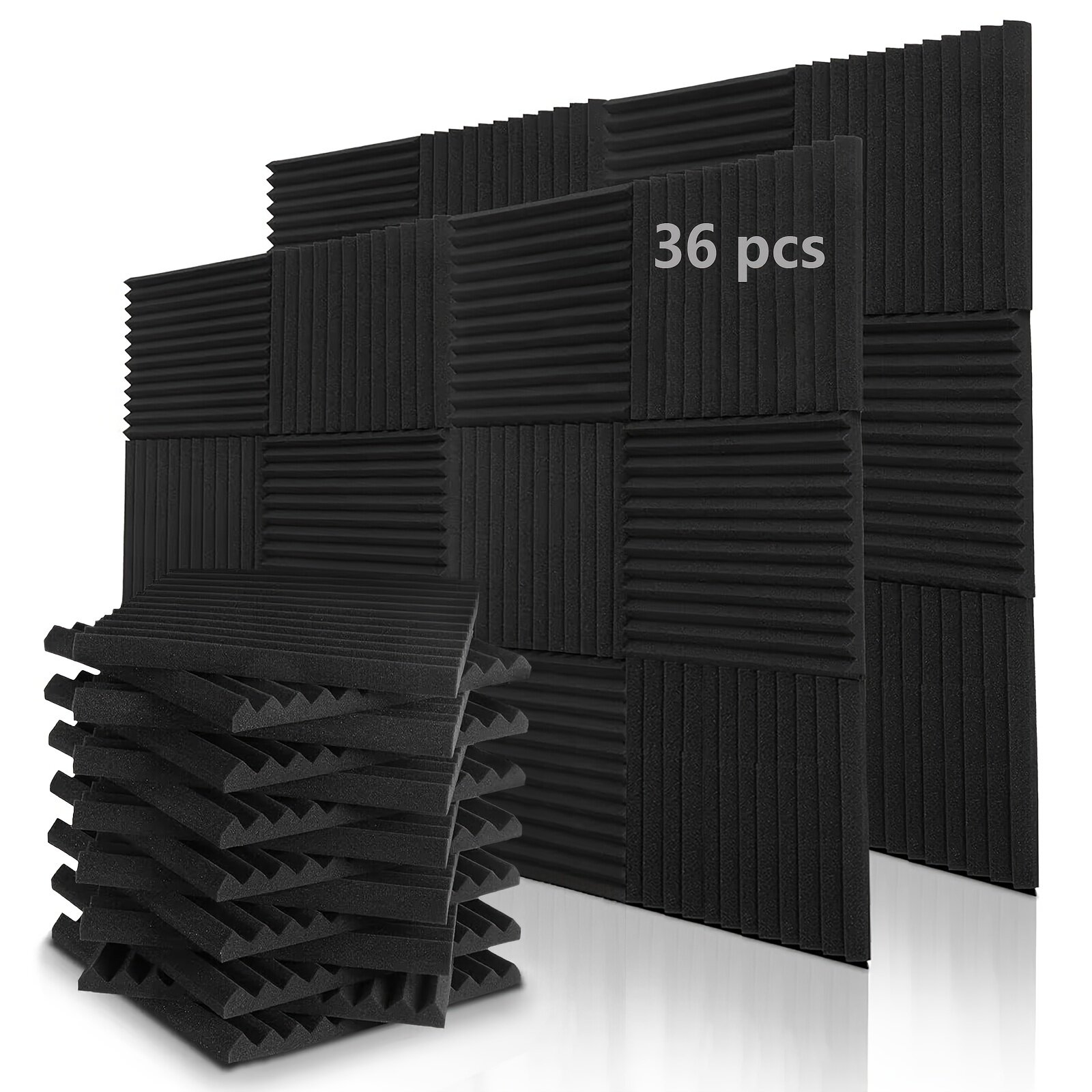 36 кусочков высококачественного звукоизоляционного хлопка 30*30*2.5см