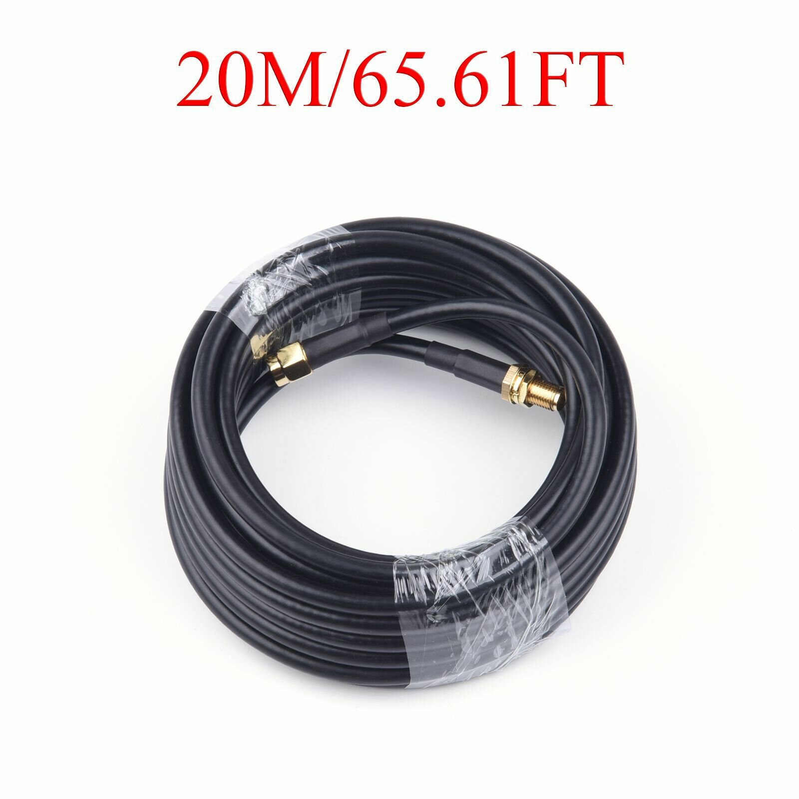 Удлинитель кабеля RF (coax)/RF (coax), 20 м, черный