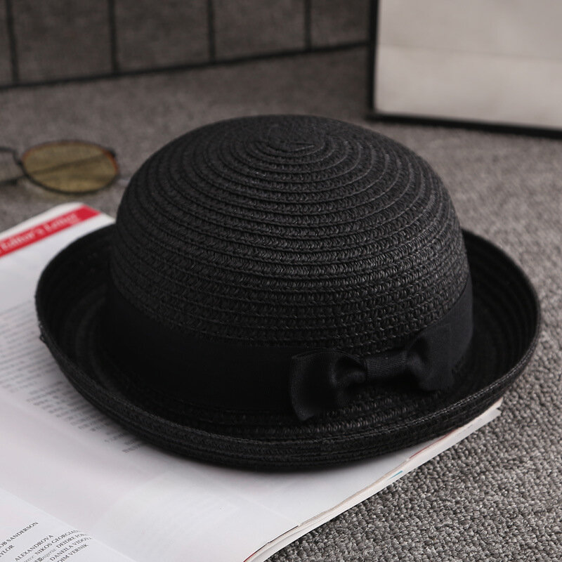 Детская соломенная шляпа, шляпа для родителей и детей, солнцезащитная шляпа от солнца, летняя шляпа для мальчиков и девочек, детская шляпа, летняя шляпа от солнца,