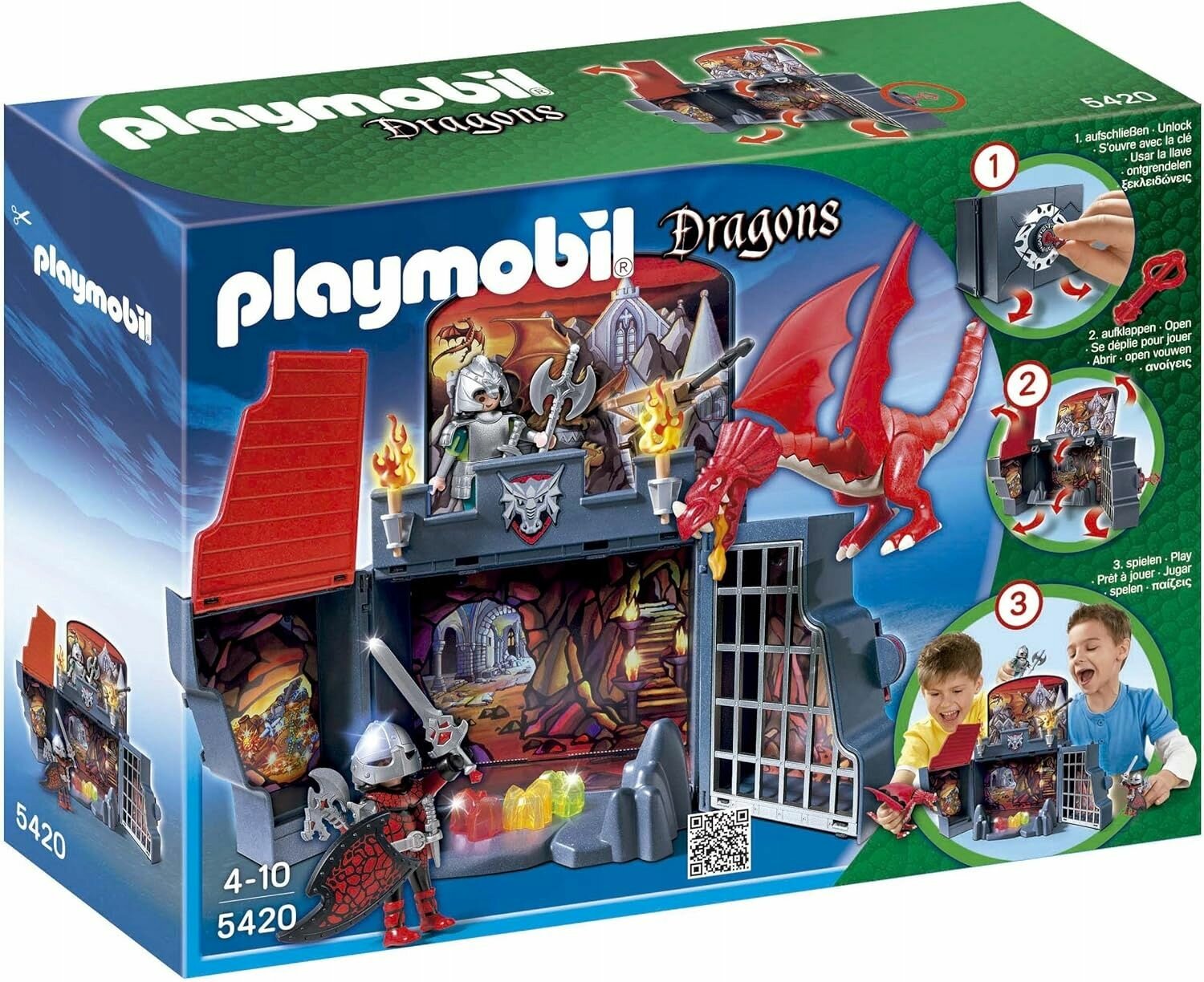 Конструктор Playmobil DRAGONS - Подземелье драконов - Плеймобиль 5420