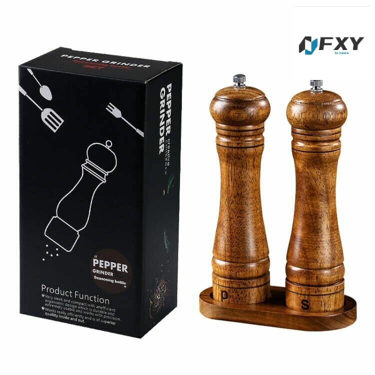Эксклюзивный антикварный комплект для помола перца ручной работы в японской стилистике из массива дерева
