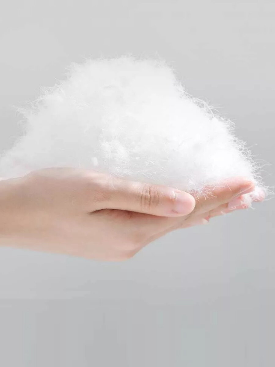 1кг_Лебяжий пух искусственный, наполнитель для подушек и одежды