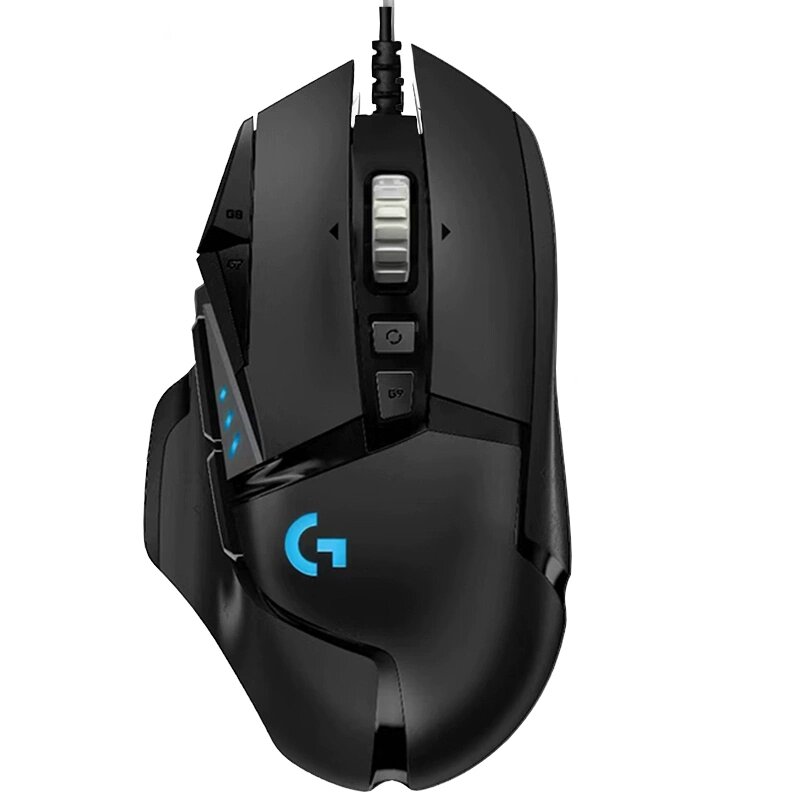 Игровая мышь Logitech G502 HERO Master с разрешением 25600 DPI, проводная, для киберспорта, с макросами, регулируемым