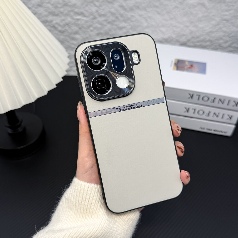Чехол Для OPPO Find X9 Pro/Оппо Финд X9 Про, soft touch, чехол-кардиомонитор, искусственная кожа, поликарбонат (PC), защита камеры, ударопрочный, усиленные углы, OPPO, OPPO Find X9 Pro, gray,