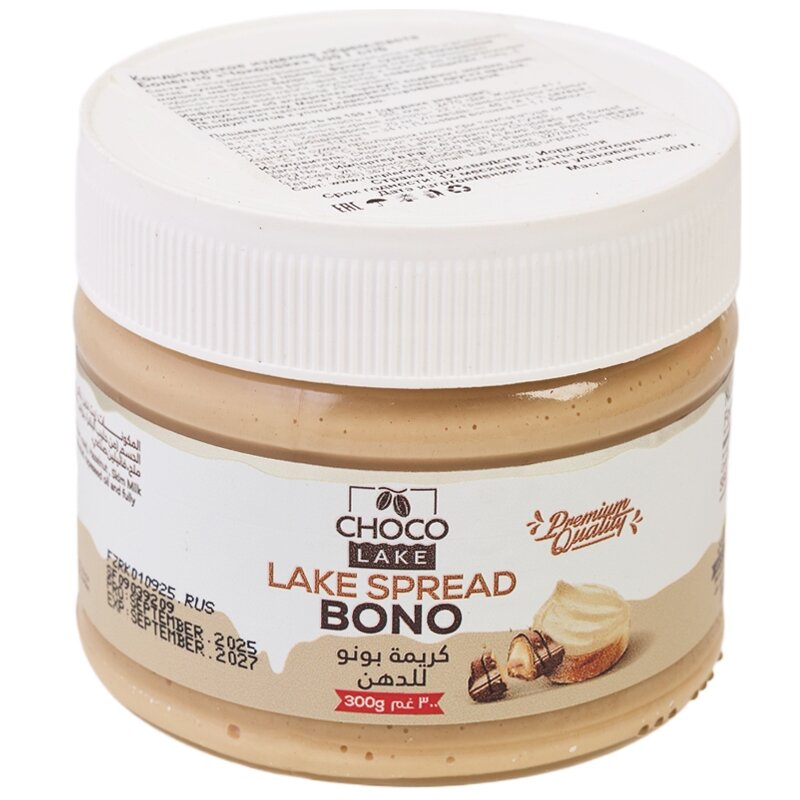 Крем-паста Bonello Choco Lake, сливочно-шоколадная, с фундуком, 300 г