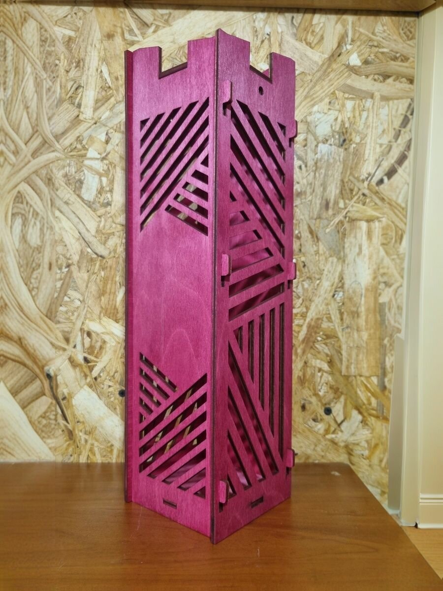 Подарочная деревянная коробка для бутылки