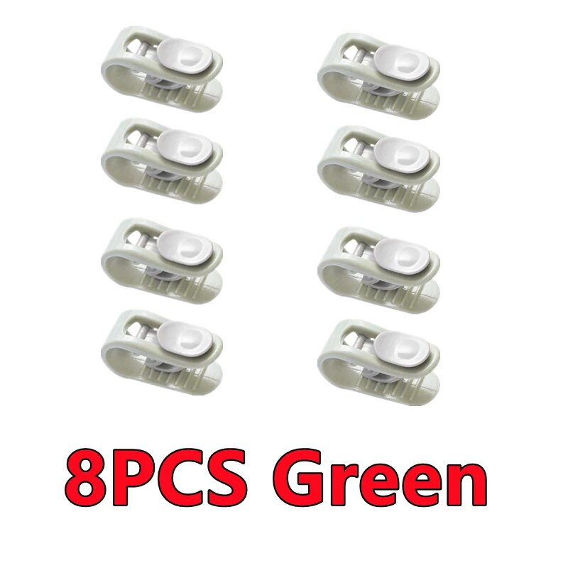 8PCS Green Противоскользящие зажимы для одеял