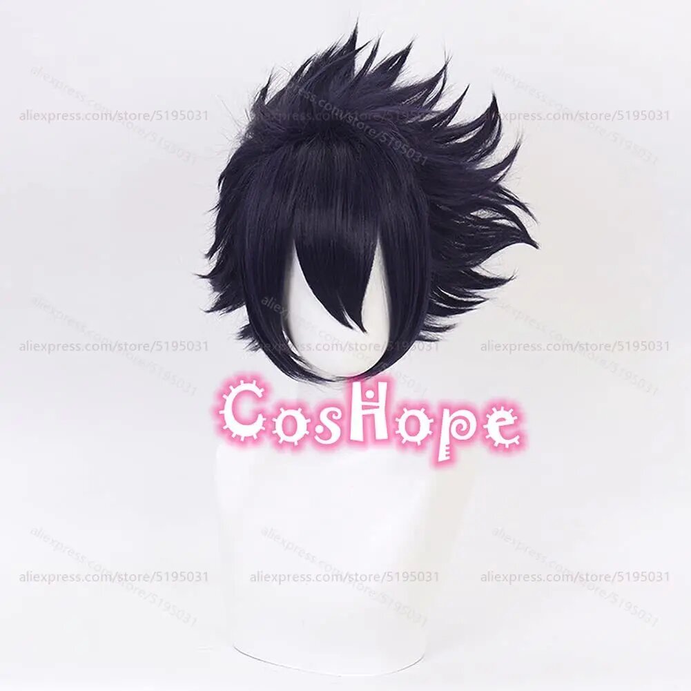MHA Tamaki Amajiki Косплей Парик Мужчины Короткий Пушистый Черный Парик Косплей Аниме Косплей Парики Термостойкие Синтетические Парики