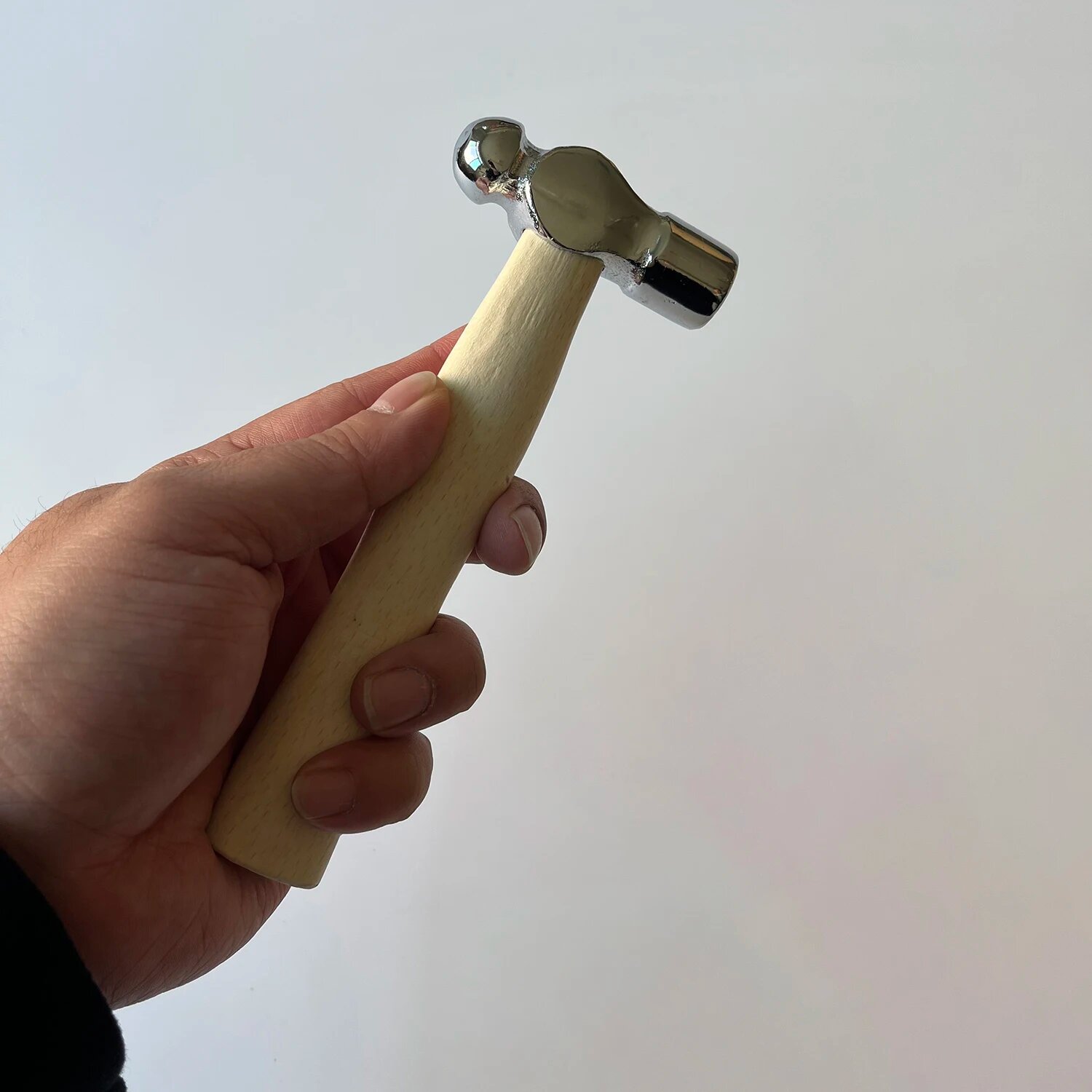 Мини-молоток С Деревянной Ручкой И Круглой Головкой, Портативный Ручной Инструмент Для Разбивания Гвоздей И Деревообработки