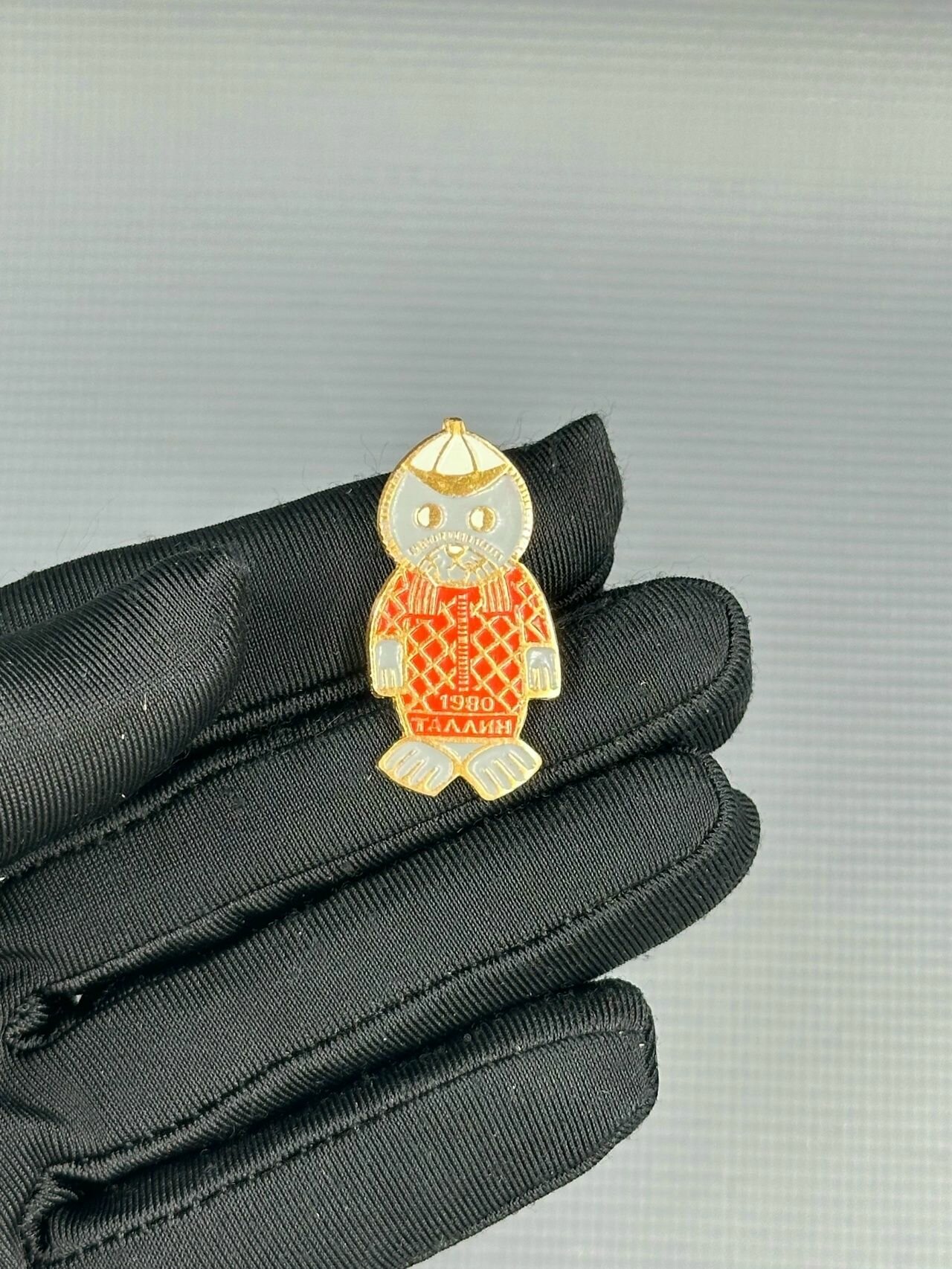 Значок Морж 1980 (символ парусной части олимпиады в Таллине) Клеймо СССР