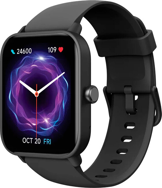 Умные часы TTEC "Tempus", GPS, пульсометр, водонепроницаемость, черные, 46 мм