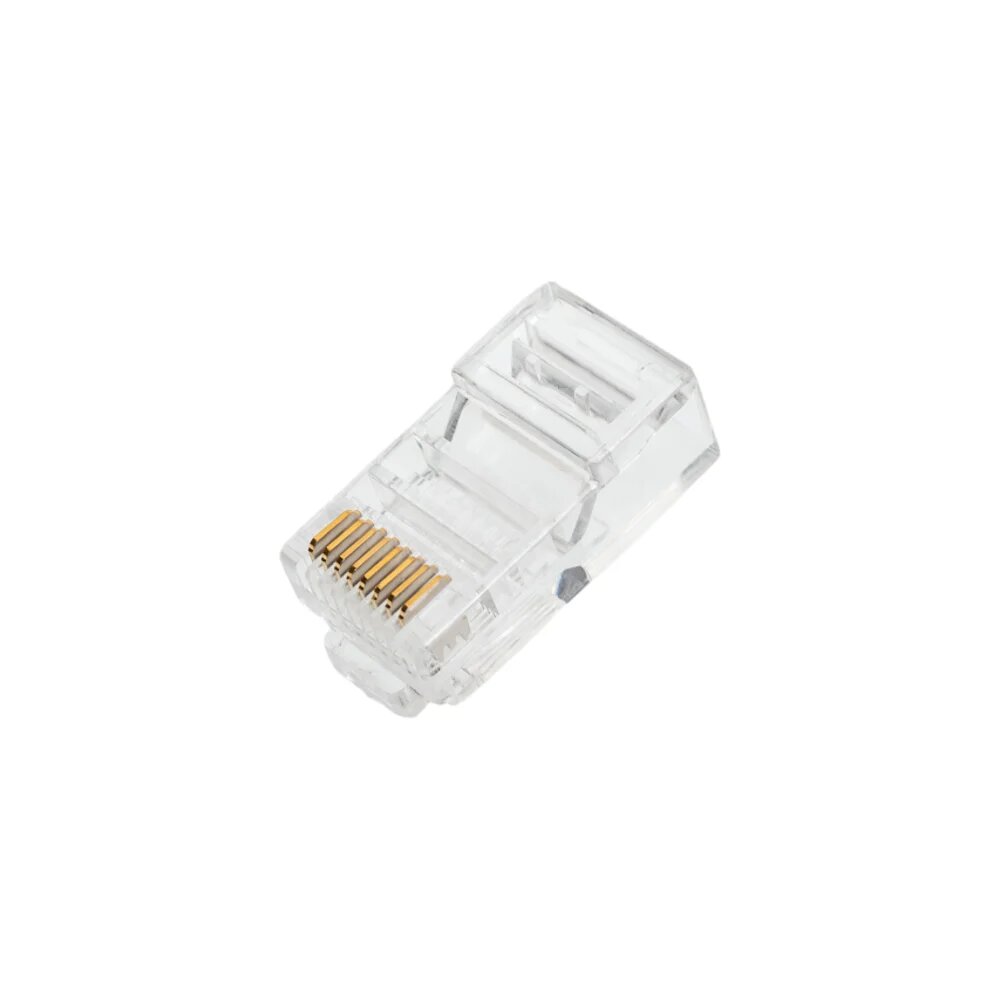 Коннектор Ripo rj-45 (8p8c) cat.5e, покрытие 3мкд, универсальные ножи 003-400021, соединения