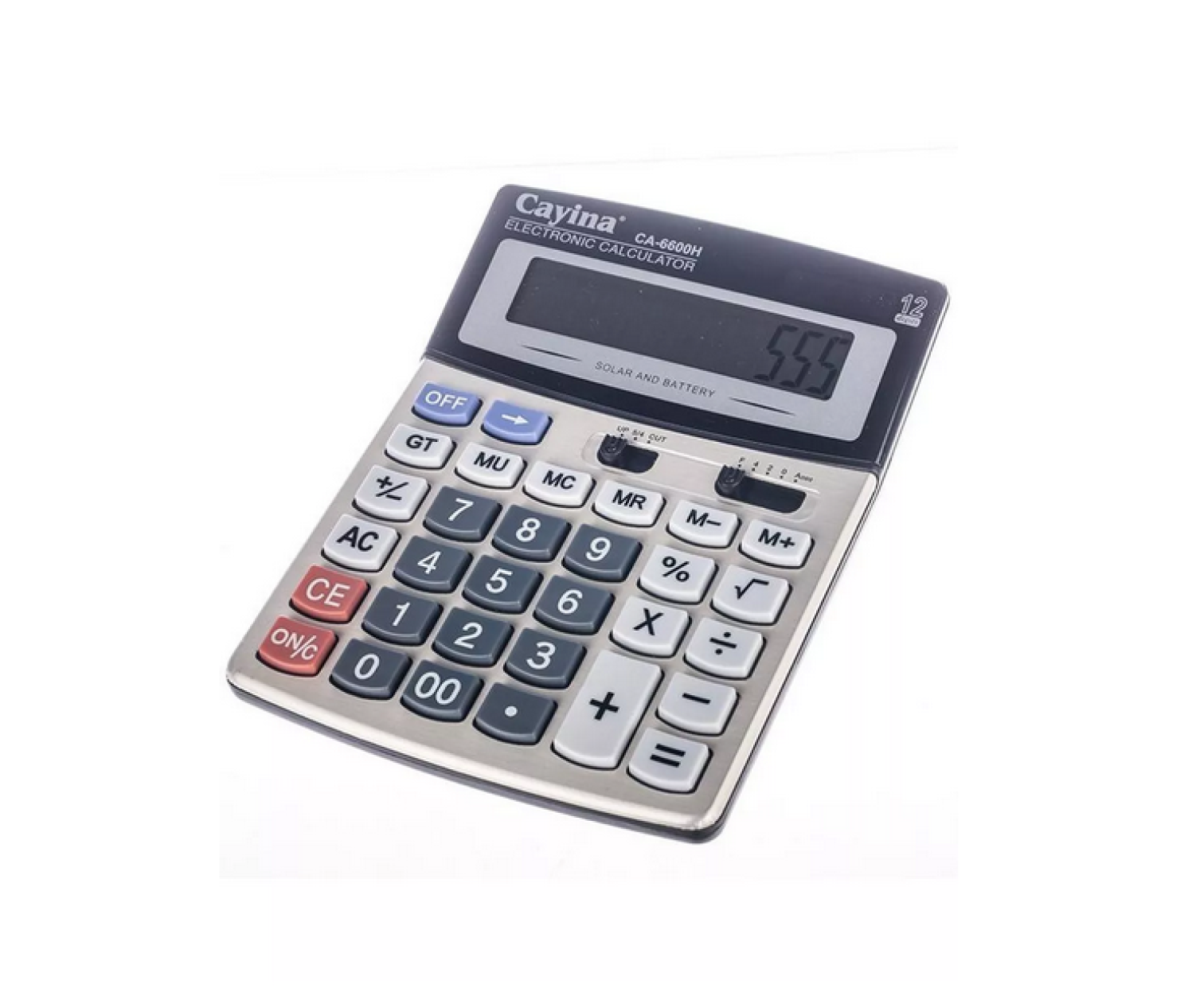 Калькулятор Cayina CA-6600H, 12 разрядов, настольный, матричный
