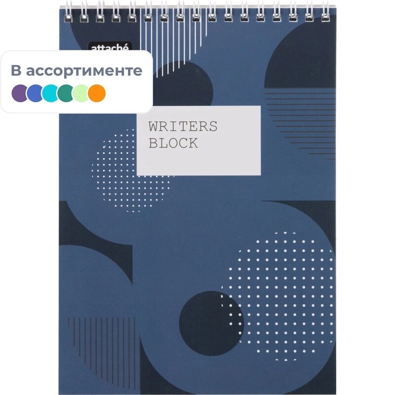 Блокнот А5 60л, спир, клетк, Графити, в ассорт