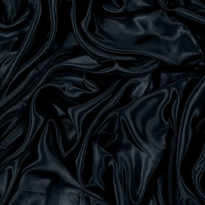 Сатин-шифон Black (черный) 500*112 см