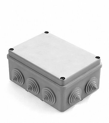 CHINT Коробка распаячная для наружного монтажа, 10 гермовводов, 150х110х70мм, IP44, 8820017