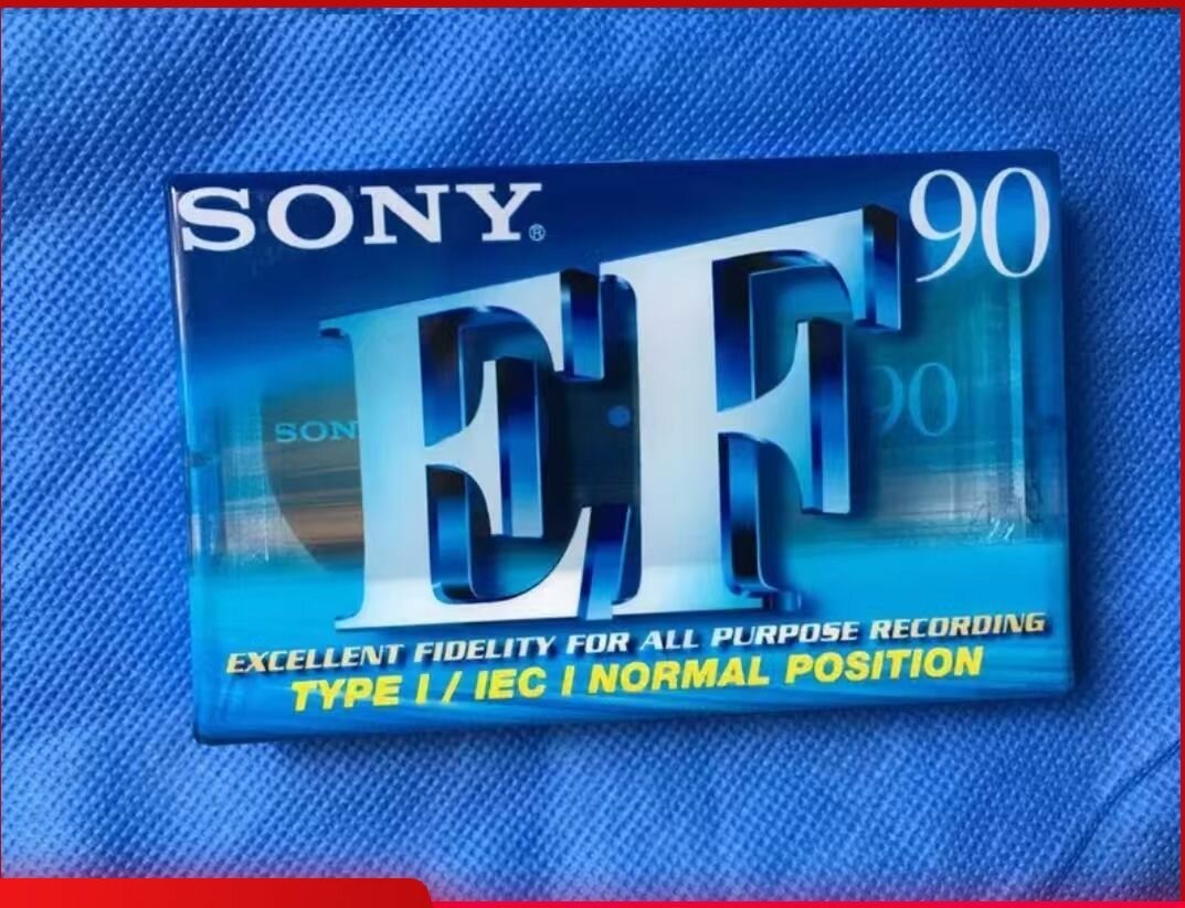 Блок аудиокассет Sony EF 90 Type I Normal Position,1