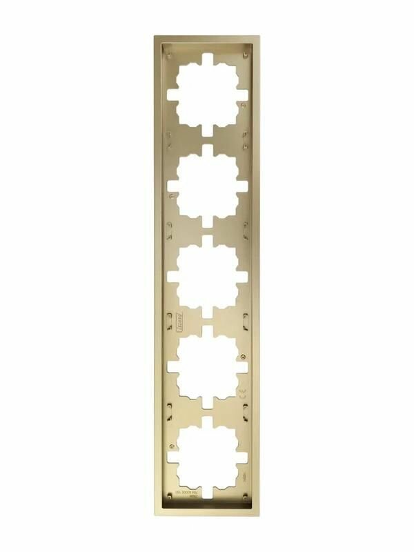 Рамка 5-м ZIMA горизонт. зол. LEZARD 704-3600-150