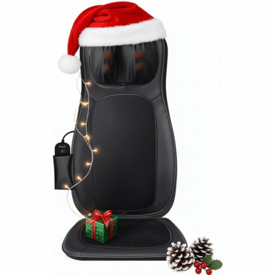 Массажная накидка Naipo на кресло для спины, шеи, ягодиц Шиацу с подогревом MGBK-C2030