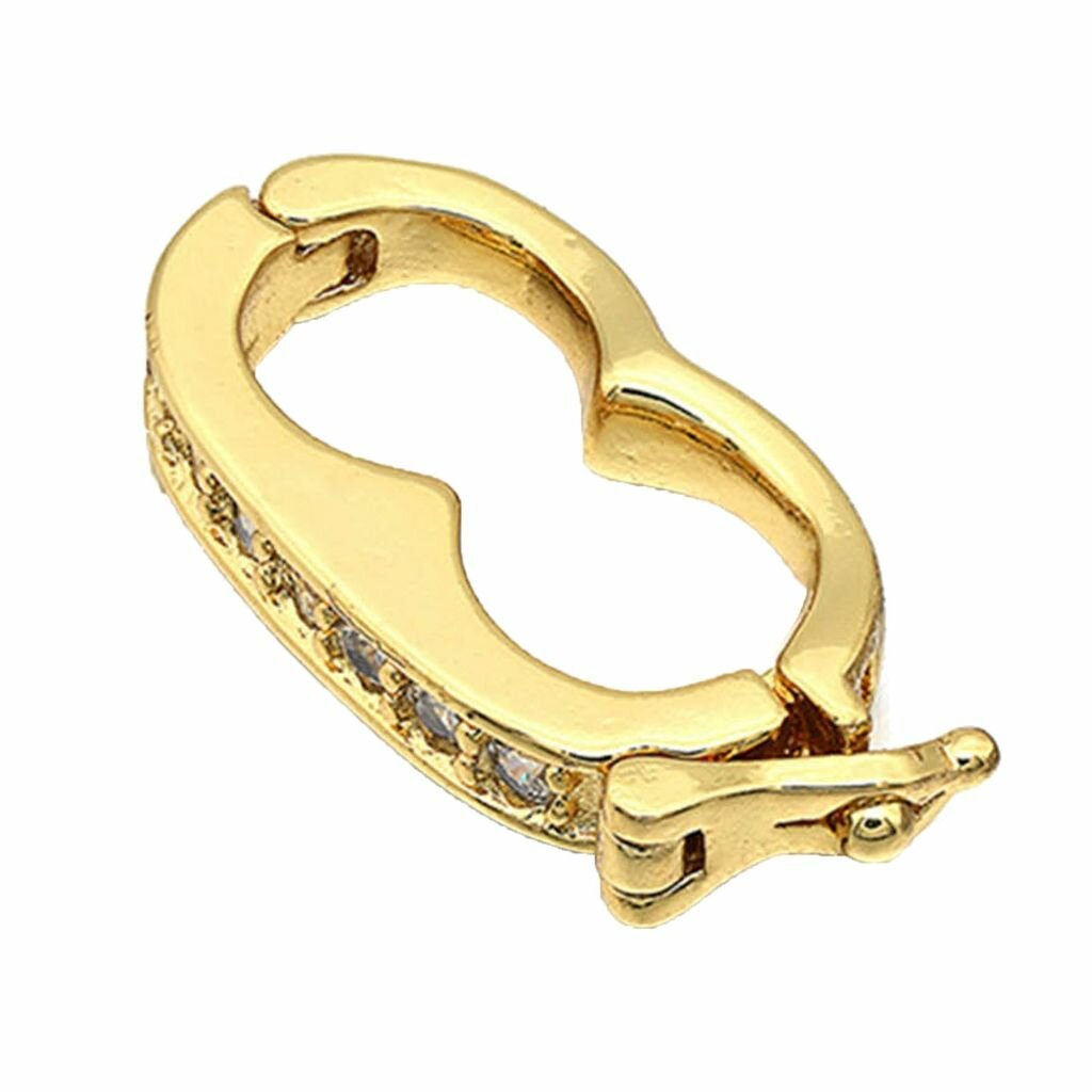 Ожерелье с застежкой застежка инкрустация циркона арахисовая пряжка жемчужина