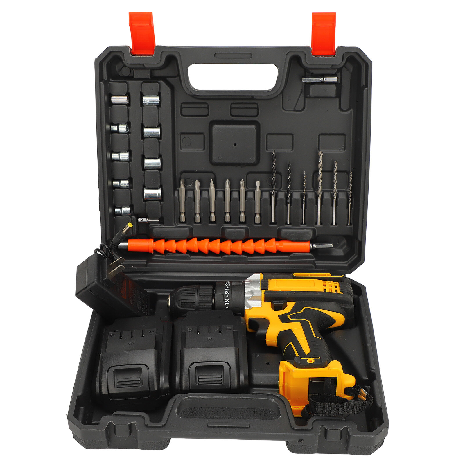 Литиевая электрическая дрель, аккумуляторный шуруповерт, ручная дрель для сверления дерева и стали.