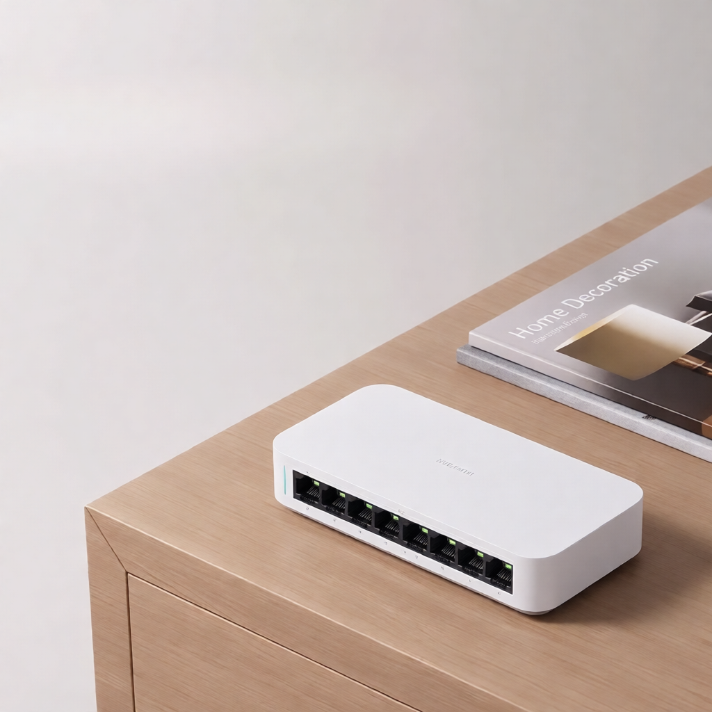 Гигабитный коммутатор Xiaomi , 16 000 Мбит/с, 8 портов, CN, молочный