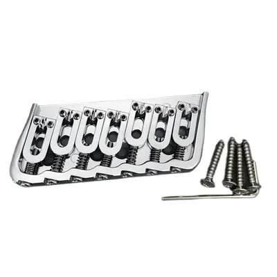 Бридж фиксированный для 7-ми струнной мультимензурной электрогитары, PARTS, хром