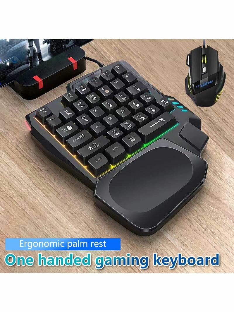 Sk58 черная Одноручная клавиатура с сумкой