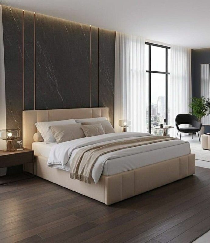 Кровать "Aurora", ортопедическая ламель, микровелюрная обивка, с подъемным механизмом