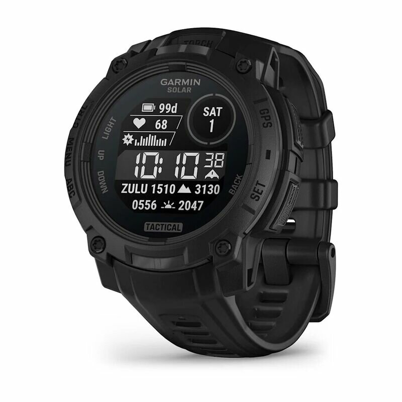 Часы Garmin Instinct 3 45mm Solar Tactical Edition Black (010-02934-50)