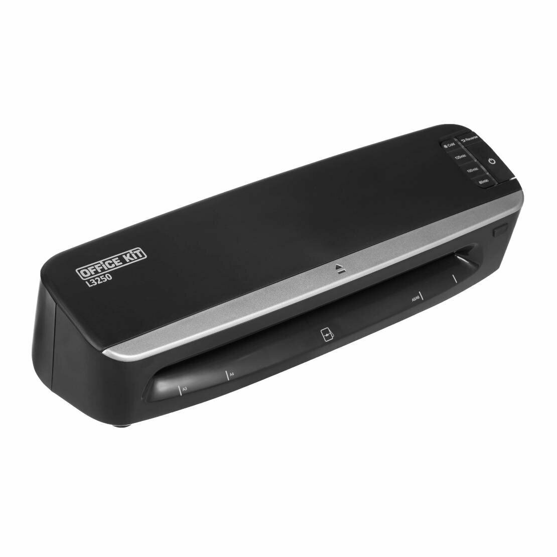 Ламинатор пакетный Office Kit L3250, A3 / A4 / A5 / A6, горячее / холодное ламинирование, 500 мм/мин, реверс, черный