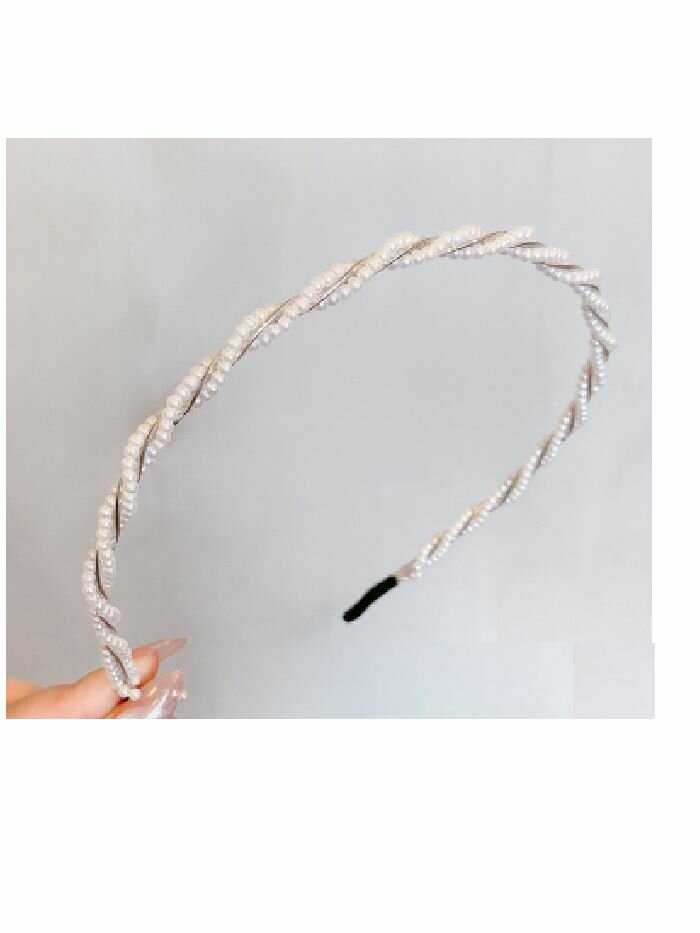 Ободок для волос "ILuky" серебристый