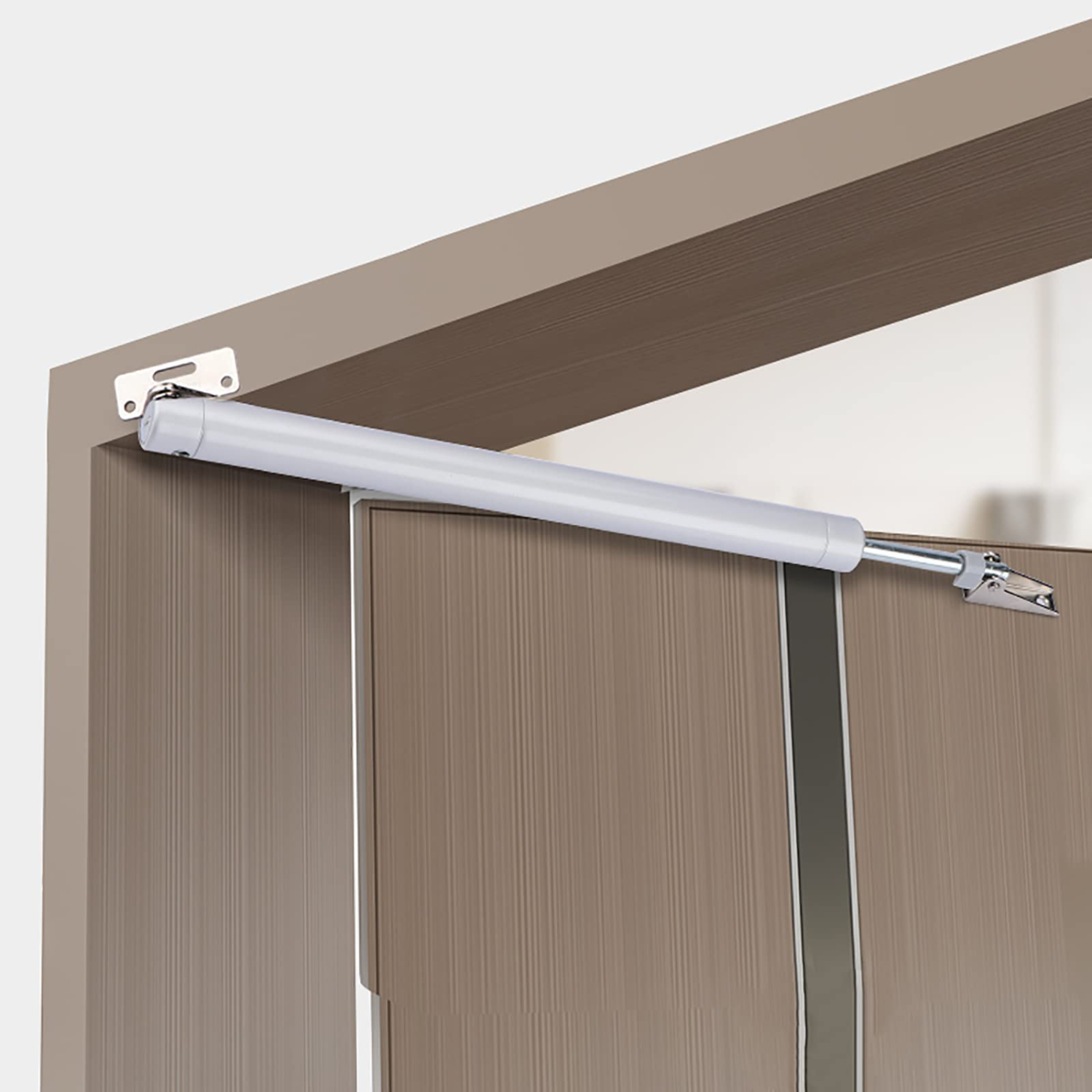 Закрывашка Дверей: Алюминиевый Автоматический Амортизатор с Гидравлическим Демпфером - Плавное Закрытие Универсальная Пневматическая Защелка для Внутренних Дверей