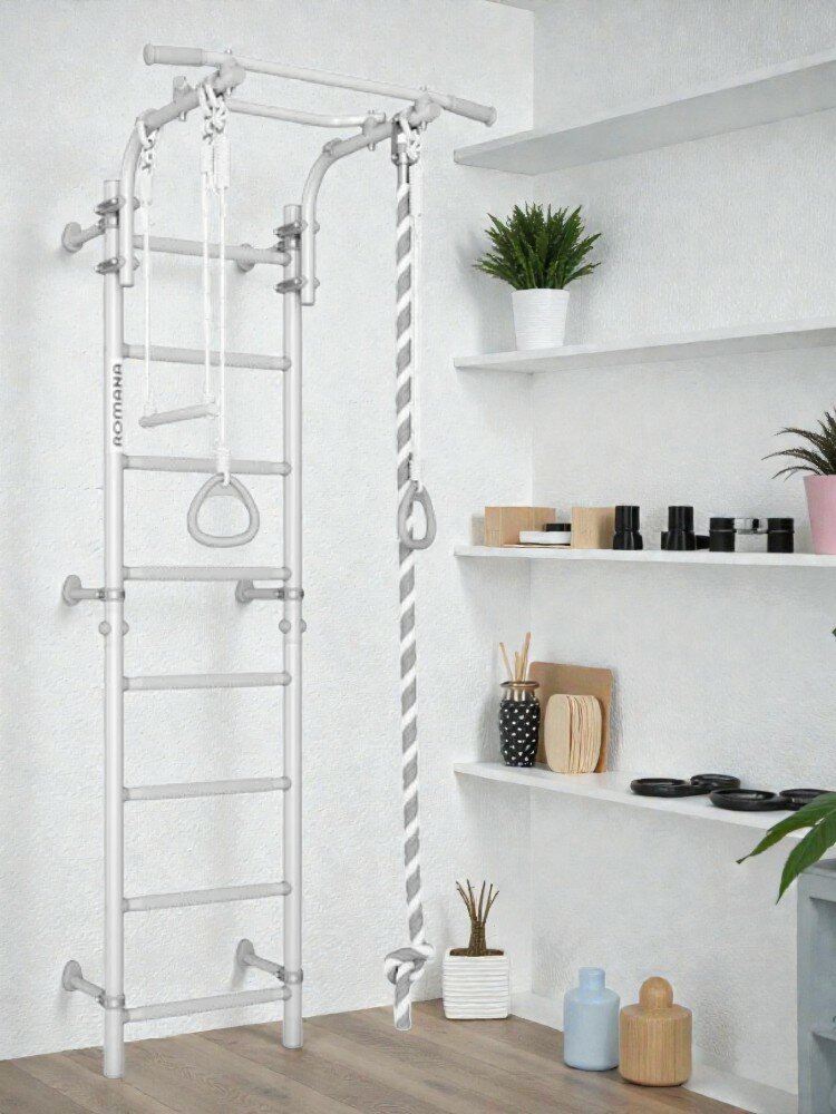 Шведская стенка кант, кольца, трапеция , подвижный турник Pastel 01.21.8.12.490.03.06-24