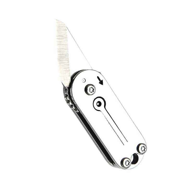 Карманный Резак для Повседневной Переноски со Стальным Резаком для Пеших прогулок Кемпинга Маленький Карманный Складной Резак Легкий Универсальный Резак