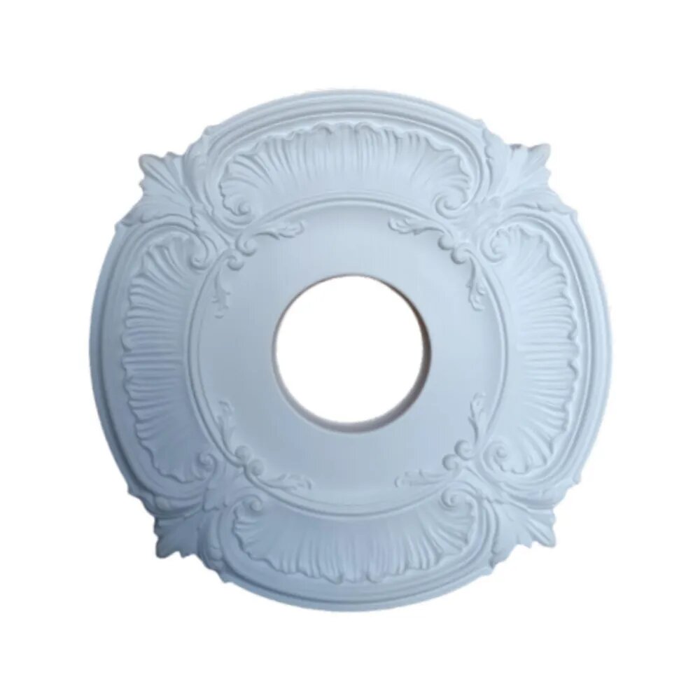 Декоративная потолочная розетка из полиуретана для гостиной, белая