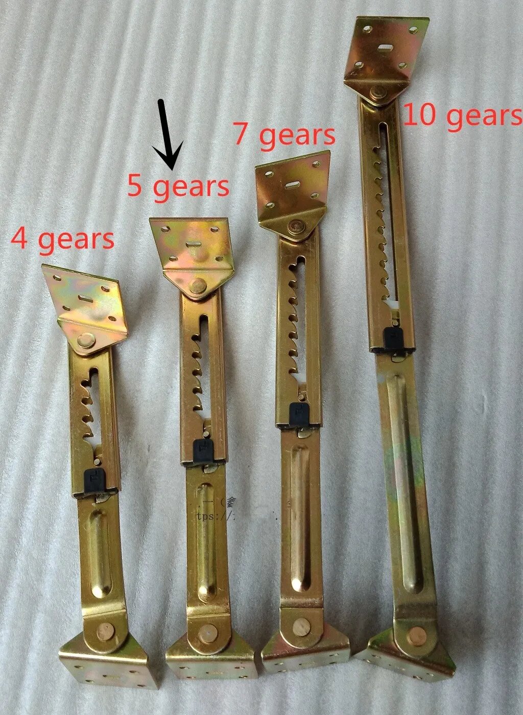 Металлические регулирующие петли для диванов и кроватей 5 gears