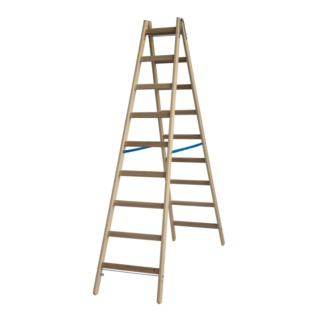 Стремянка Krause STABILO 2х9 170293, 2 секции по 9 перекладин, нагрузка до 150 кг, дерево