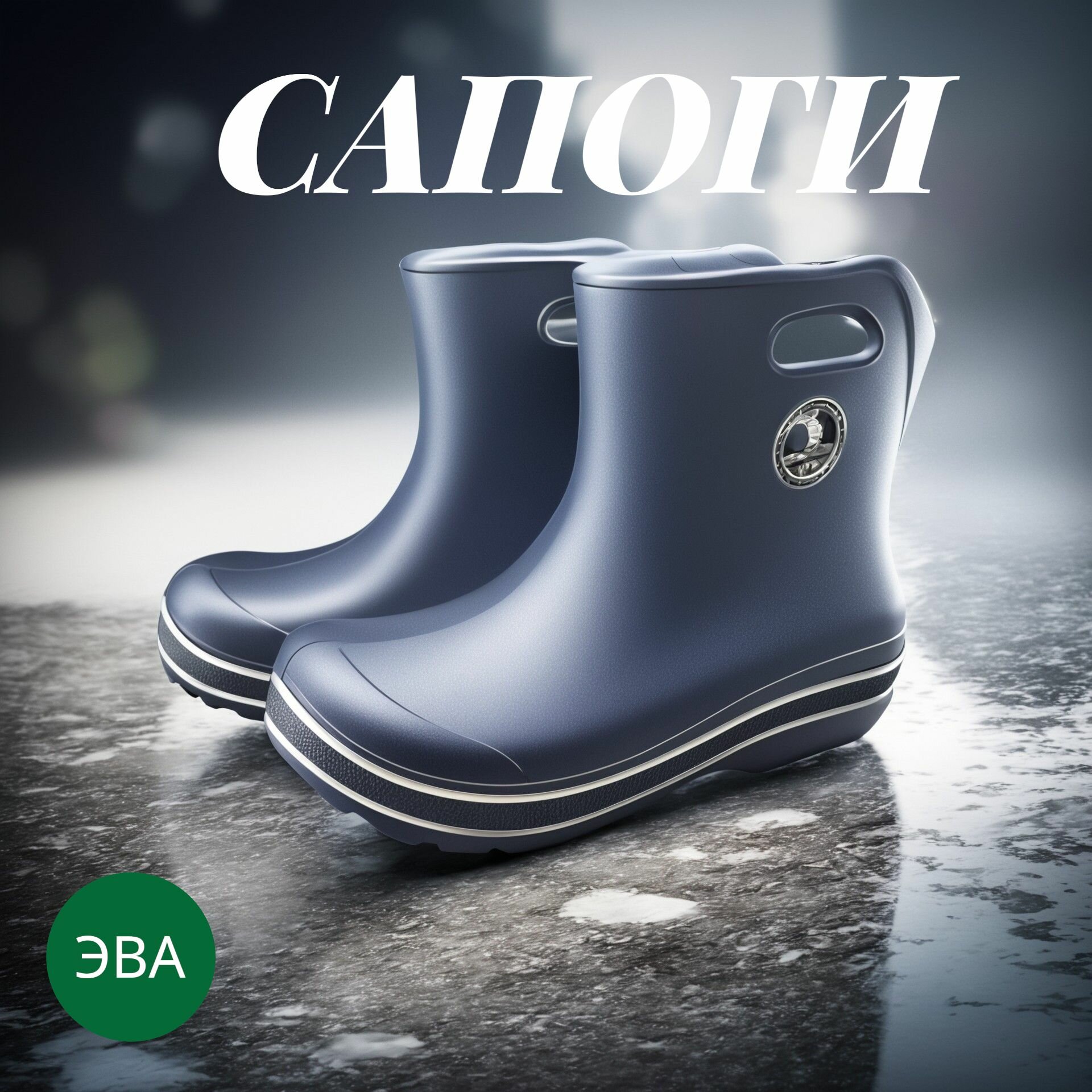Сапоги резиновые короткие ЭВА