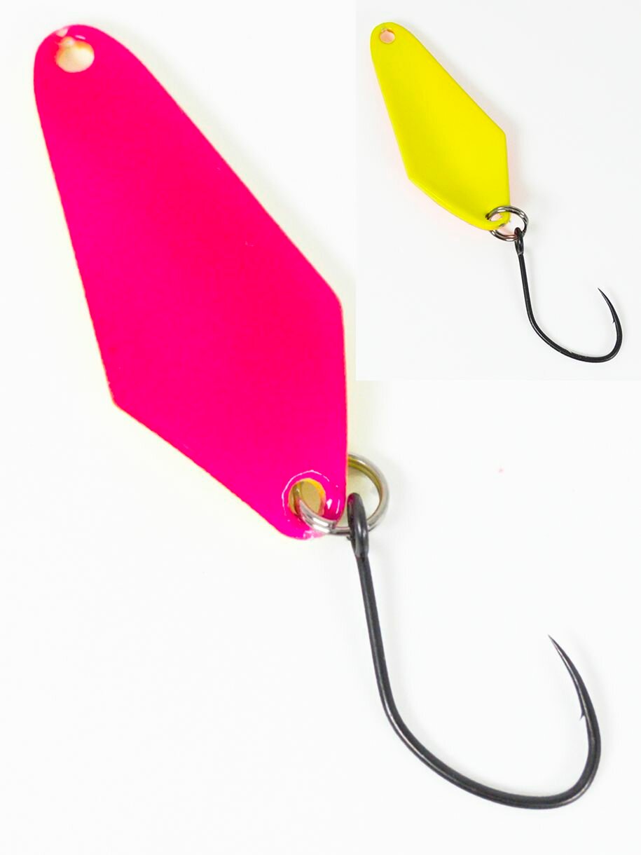 Блесна колебалка Зябликов Ромбик 3.2cм. 1.3гр fluo